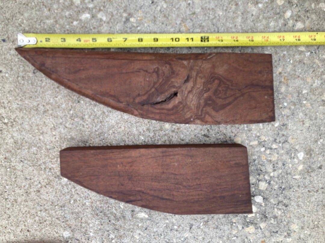Two Burled Walnut Wood Blocks From a Veneer Specialist & Cabinet Maker ...