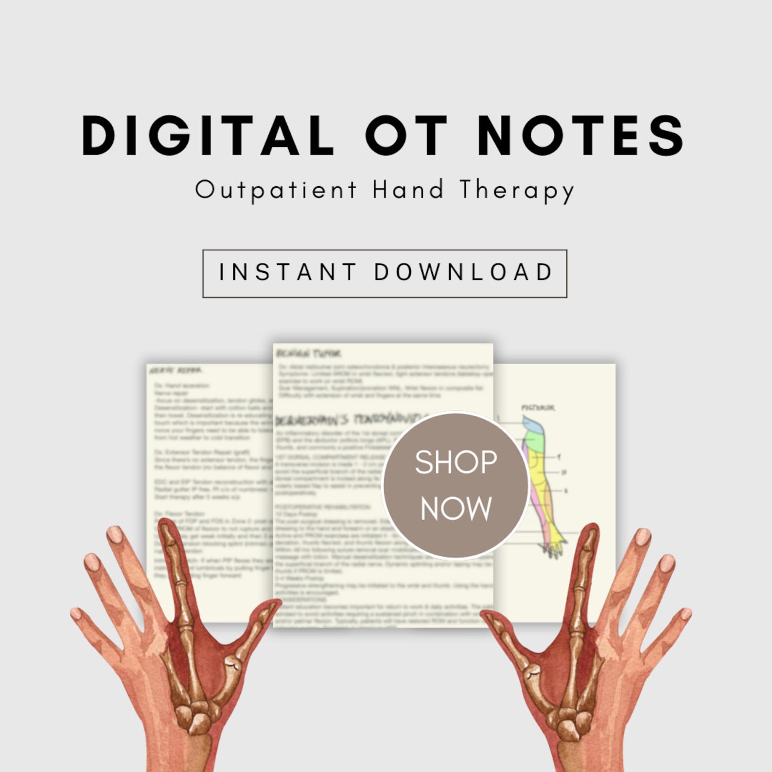 Hand Therapy Study Guide: Splints, PAMS, SOAP Notes (PDF Files) - Etsy