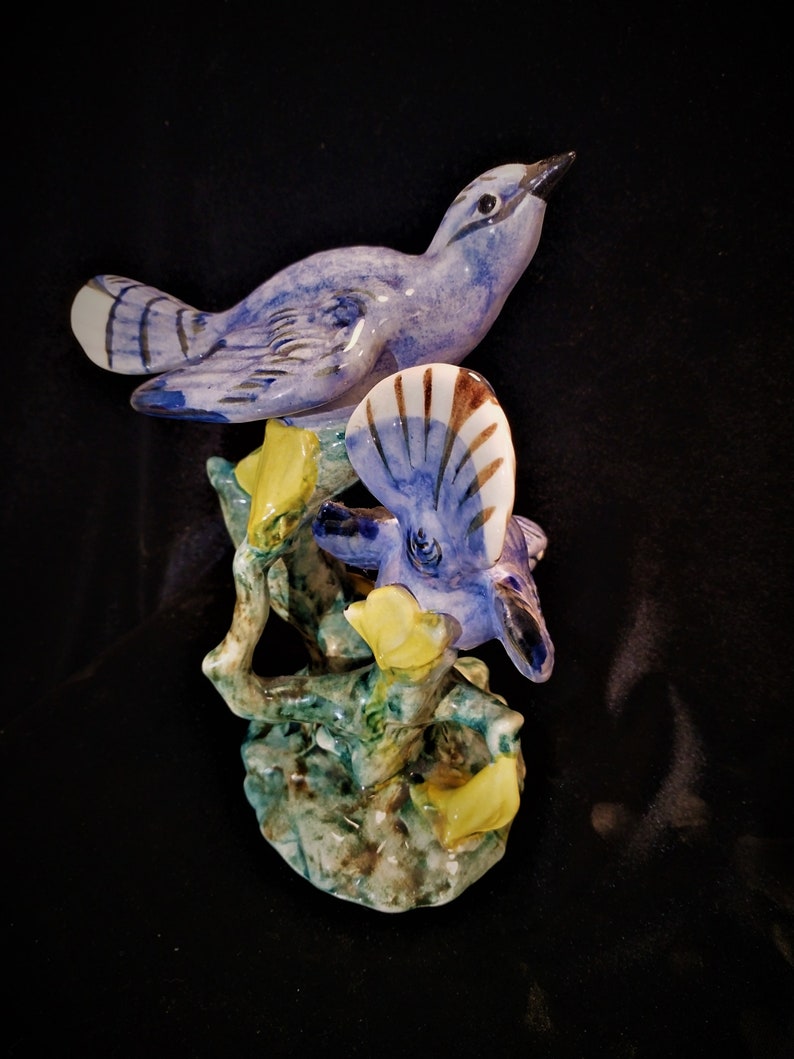 Vintage Stangl Pottery Birds Double Blue Jays 3276D rare - Etsy