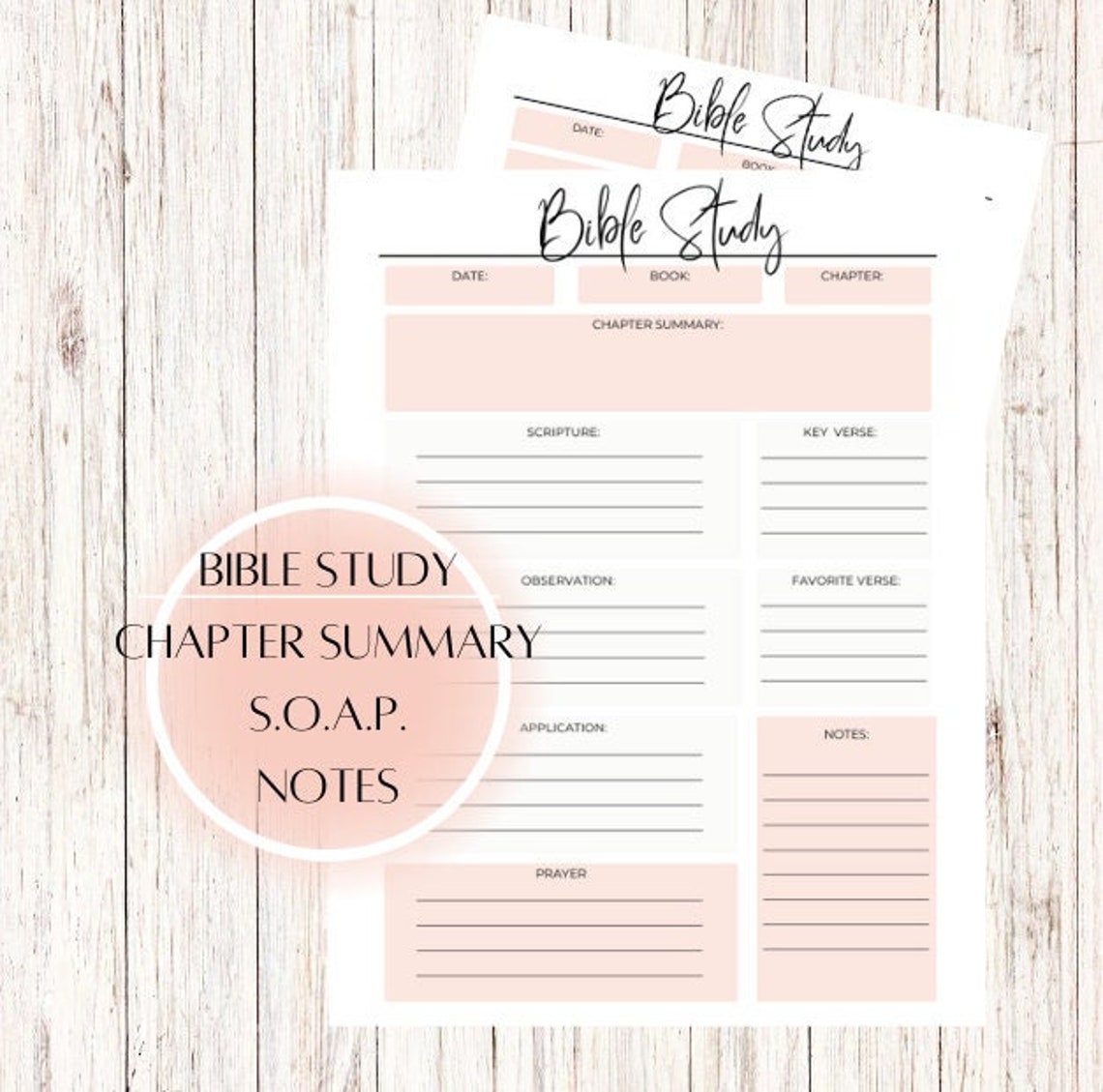 Printable Bible Study Sheet, Bible Study Template, Bible PDF, Study ...