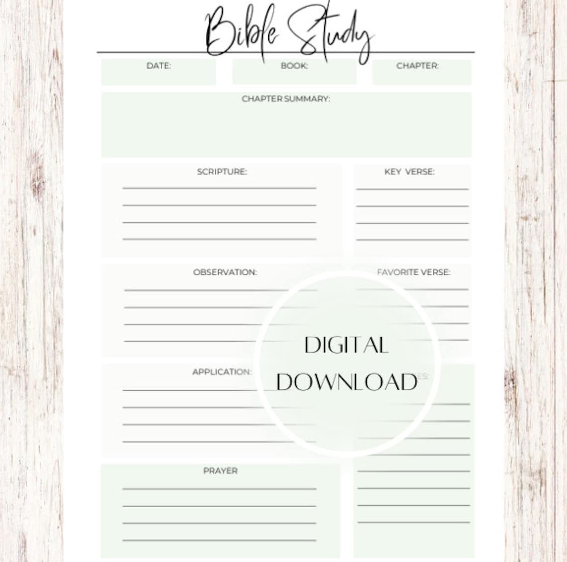 Printable Bible Study Sheet, Bible Study Template, Bible PDF, Study ...