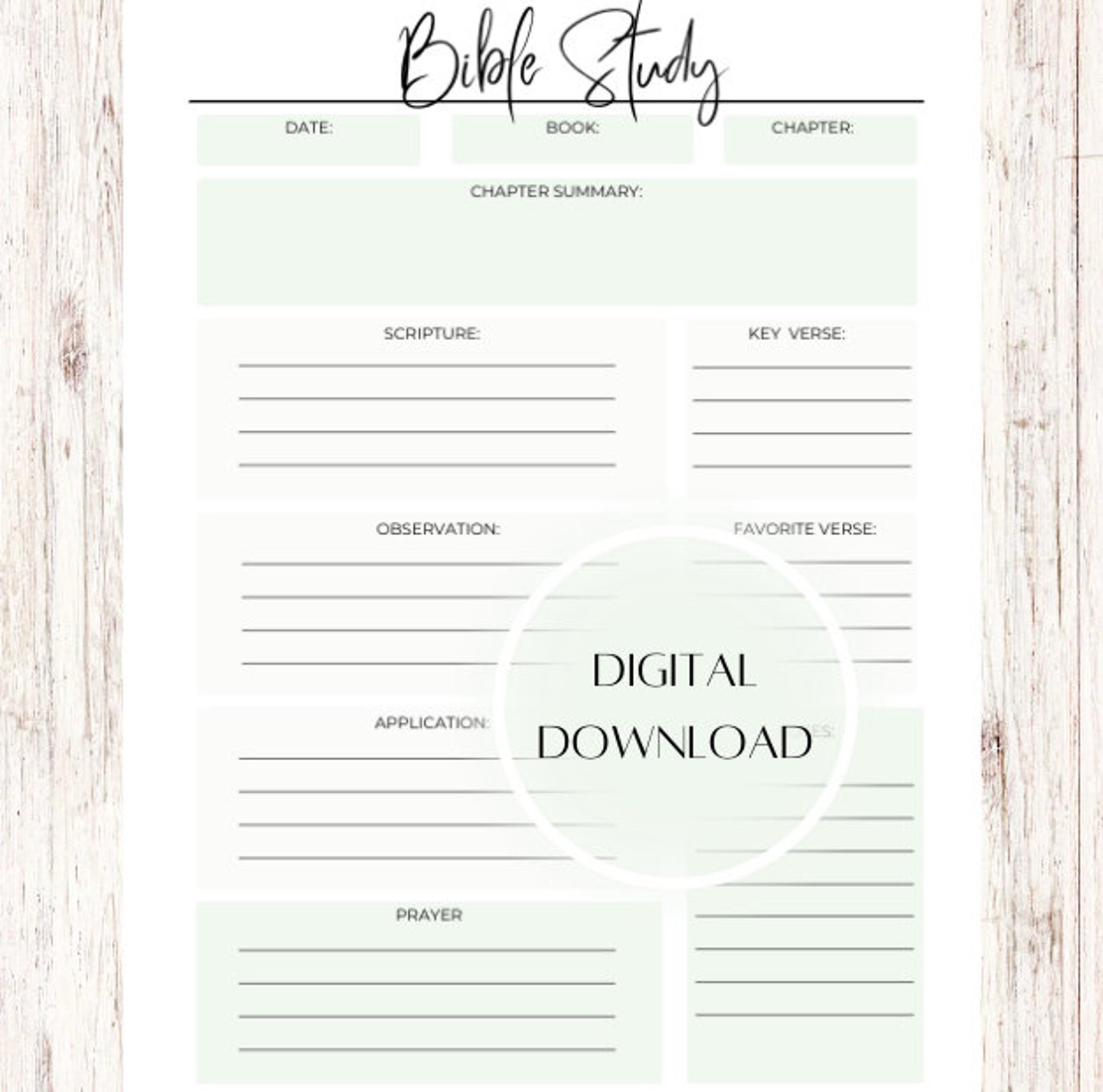 Printable Bible Study Sheet, Bible Study Template, Bible PDF, Study ...