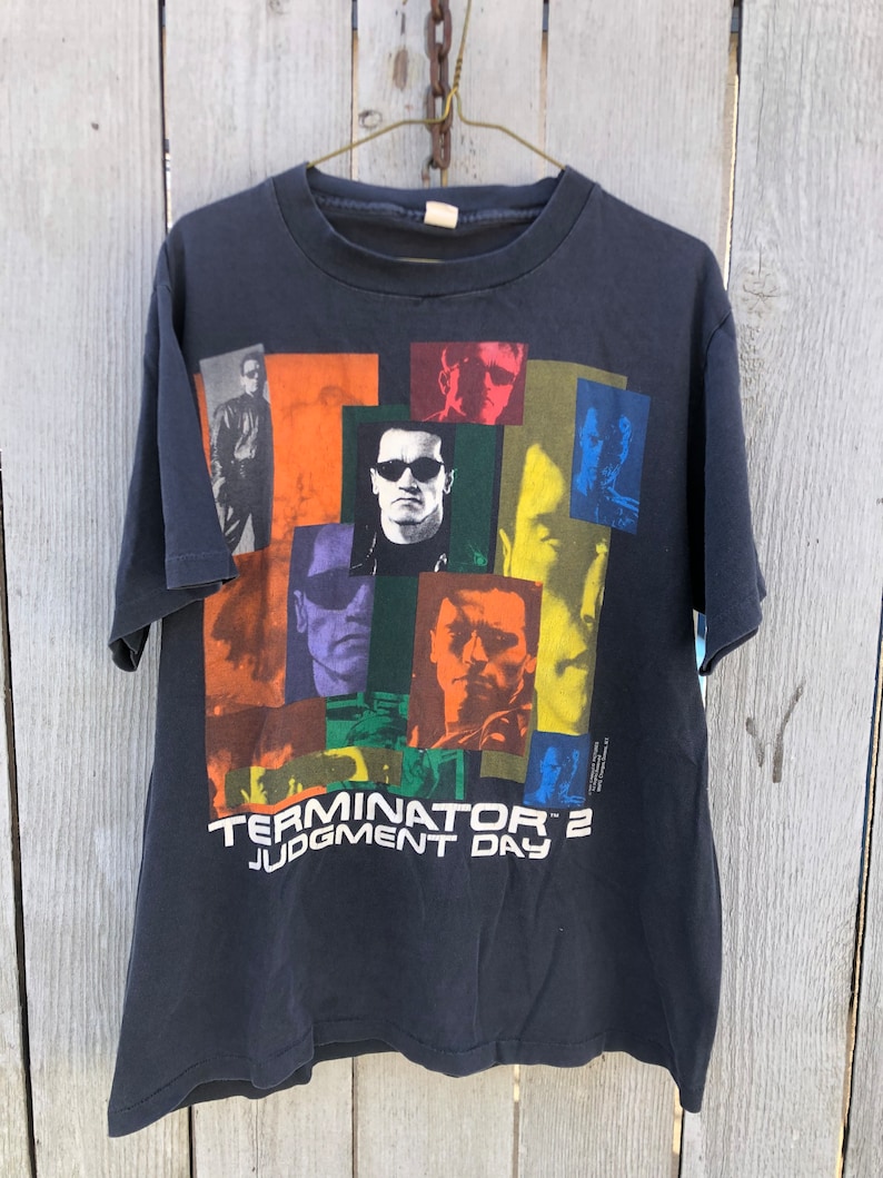 Vintage 1991 the Terminator 2 Movie Merch T Shirt - Etsy