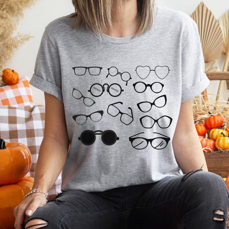Eye Glasses Graphic T-shirt Women's Shirt Optometrist ophthalmic Tech ...