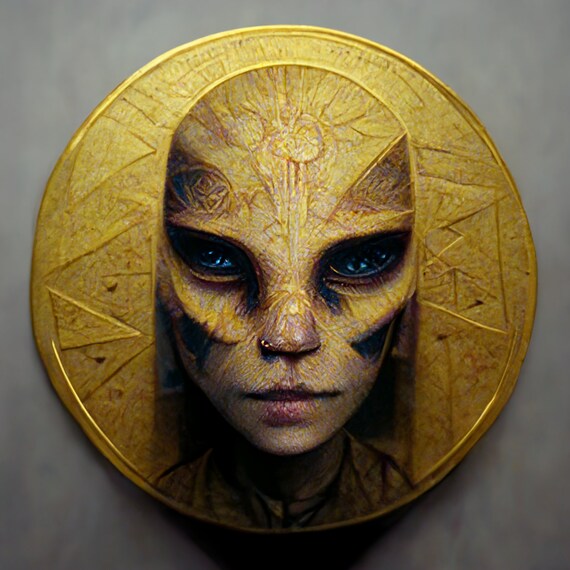 Alien Coins Made by Artificial Intelligence - Etsy