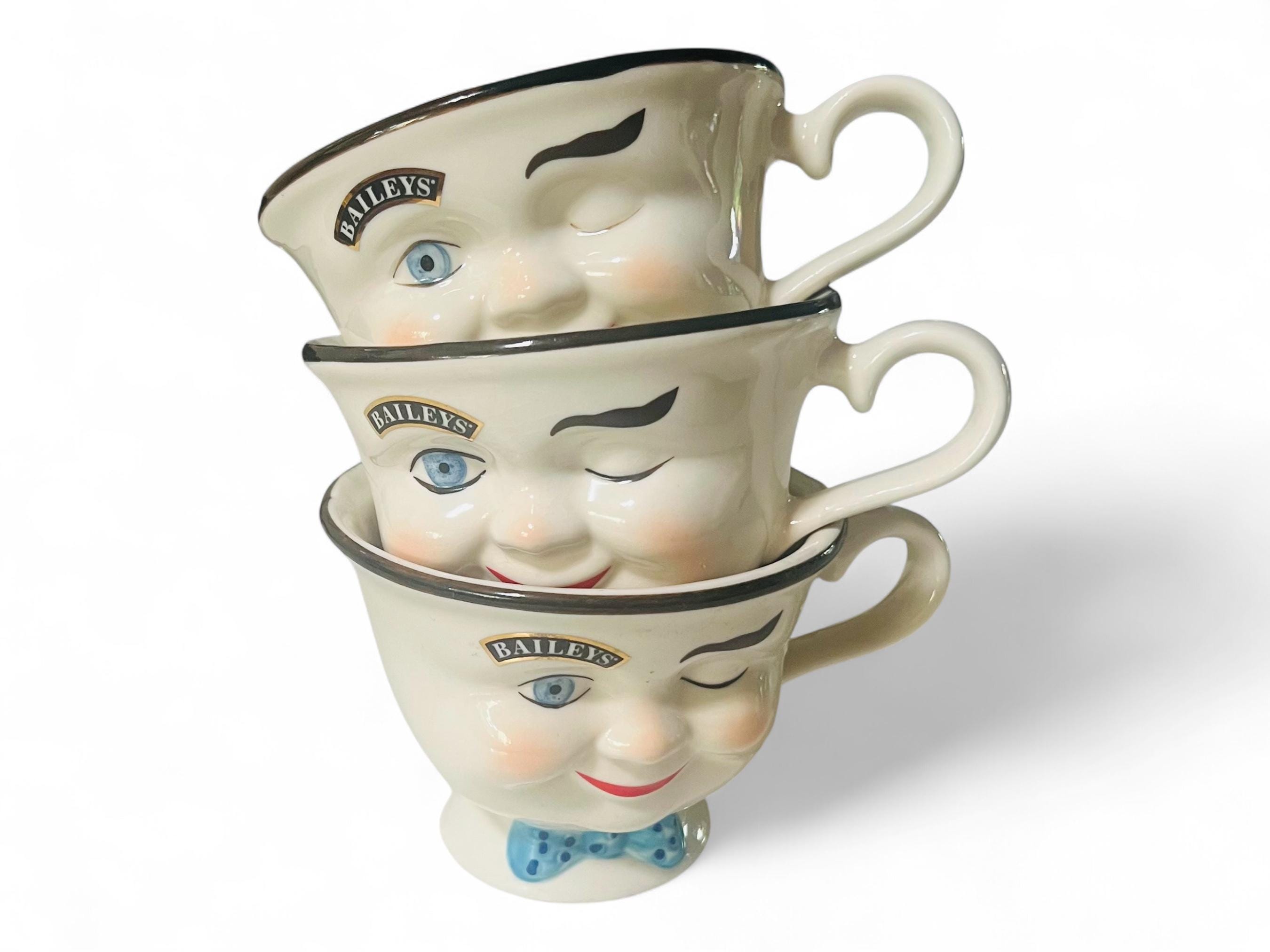 3 ~ VTG Bailey's Irish Cream Male Winking Face Yum Cups | Bailey's ...