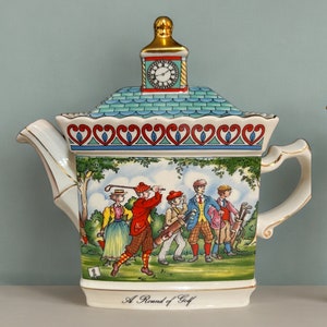 SADLER Teapot, A Round of Golf, Pavilion Championships, Gift for Golfer ...