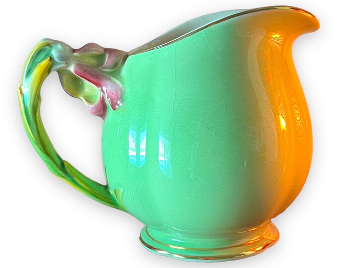 Royal Winton Tiger Lily Green Creamer, Grimwades Yellow Tiger Lily - Etsy