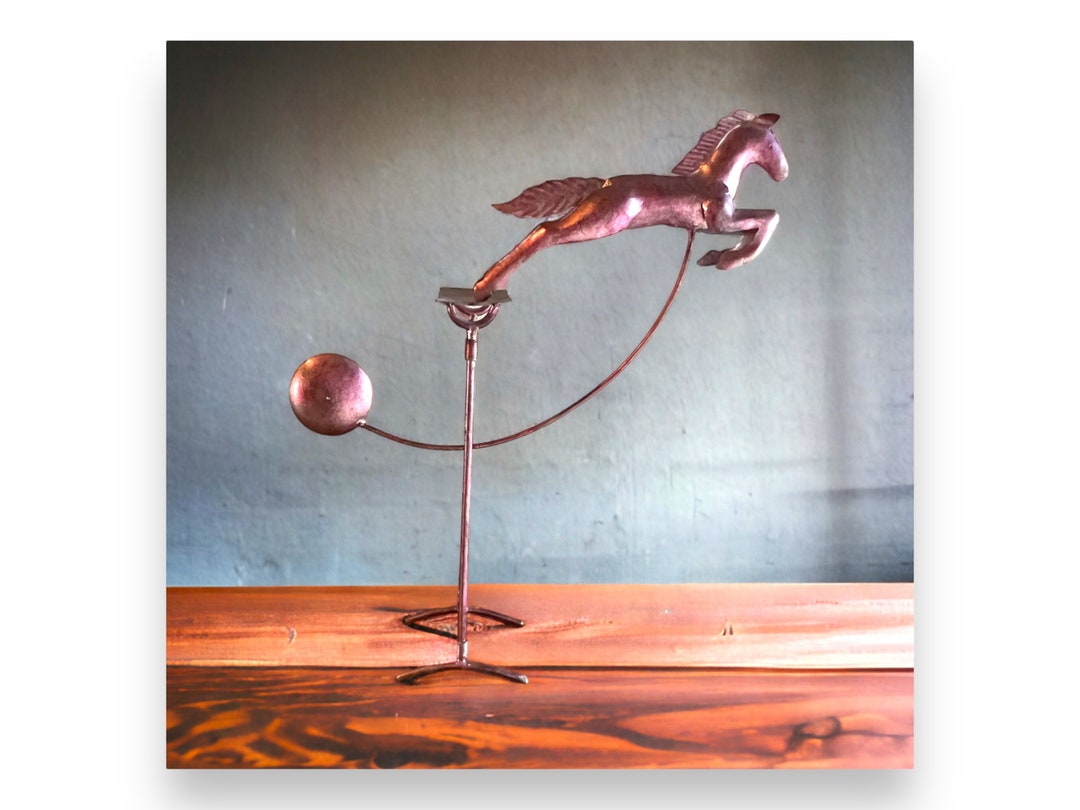 Copper Horse American Folk Art Mechanical Pendulum Vintage - Etsy