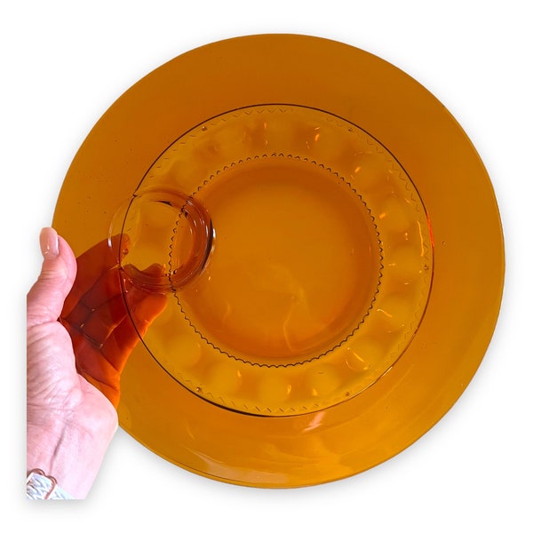 Amber Glass Plates - Etsy