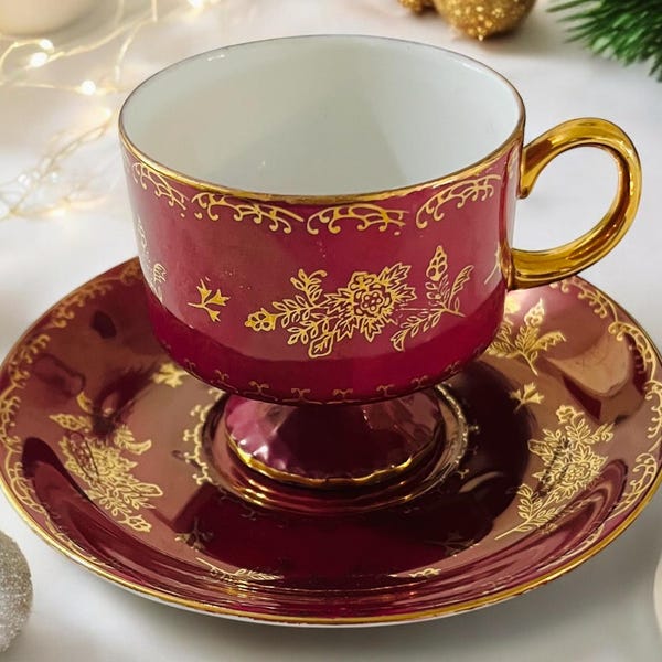 Red Tea Cups - Etsy