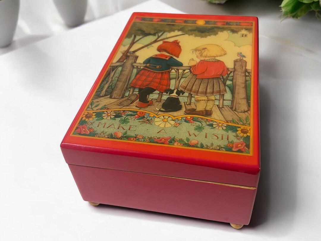 80s RARE Music Box | Mary Engelbreit Music Box | Evergreen Song | Make ...