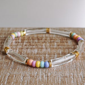 Spring Bracelet Stack, Mom and Me, Easter Bracelet Gifts, Gift for Her ...