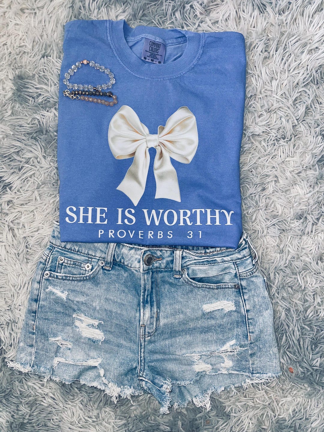 She is Worthy Christian Proverbs Tee Shirt - Etsy