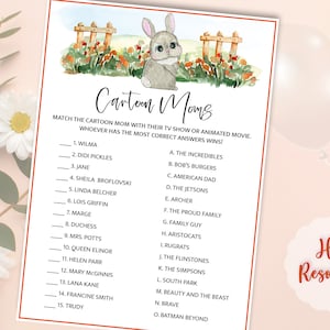 Bunny Theme Baby Shower Game Bundle | 27 Baby Shower Games | Baby ...