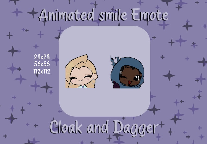 Cloak and Dagger Emote ANIMATED - Etsy