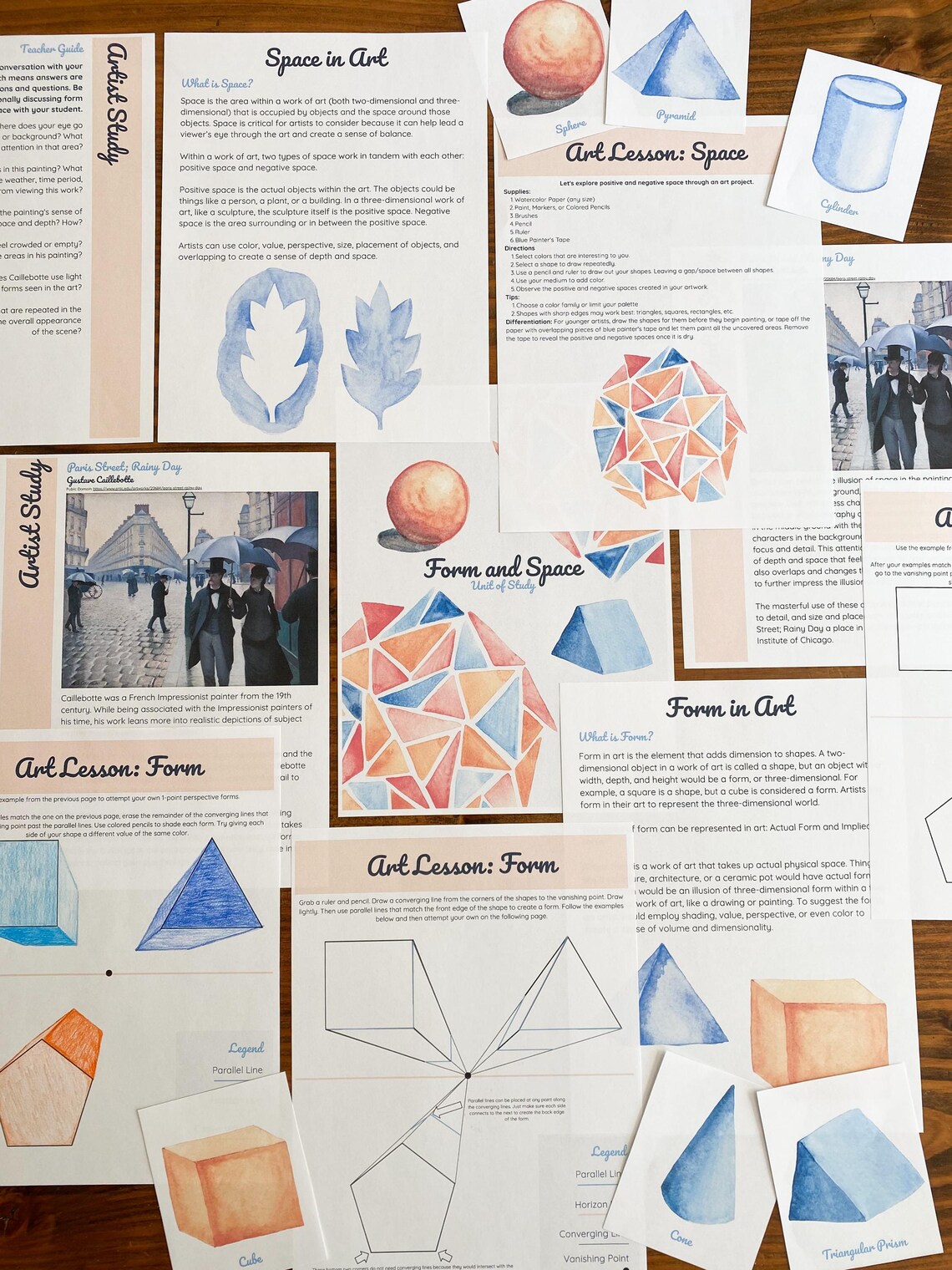 Form and Space Unit Study | Art Curriculum | Elements of Art ...