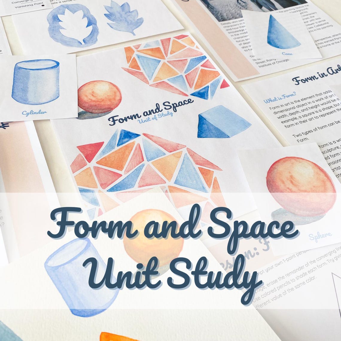 Form and Space Unit Study | Art Curriculum | Elements of Art ...