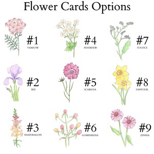Bundle Card Set- Watercolor Flower Garden - Etsy