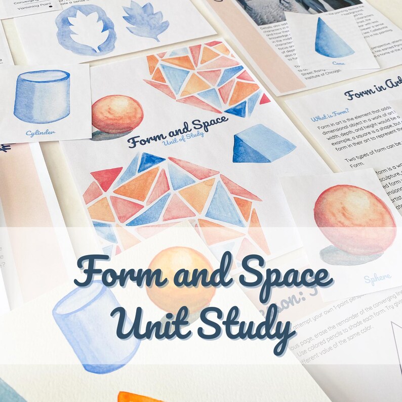 Form and Space Unit Study | Art Curriculum | Elements of Art ...