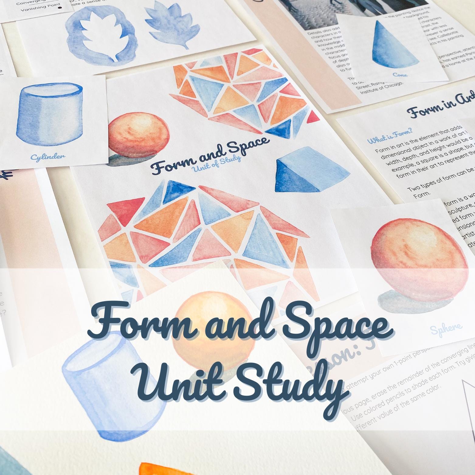 Form and Space Unit Study | Art Curriculum | Elements of Art ...