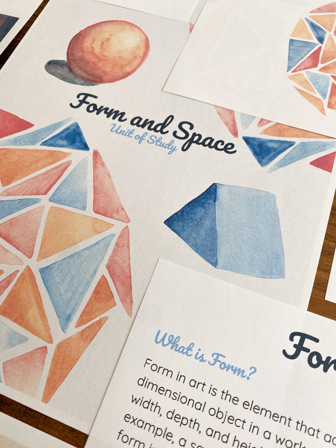 Form and Space Unit Study | Art Curriculum | Elements of Art ...
