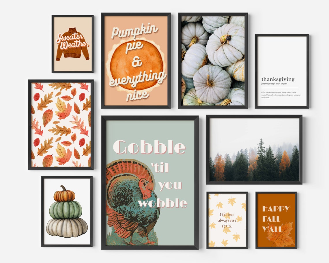 Printable Thanksgiving Decor 20 Thanksgiving Art Prints - Etsy