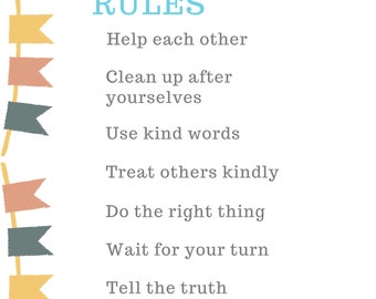 High School Classroom Rules Sign - Etsy