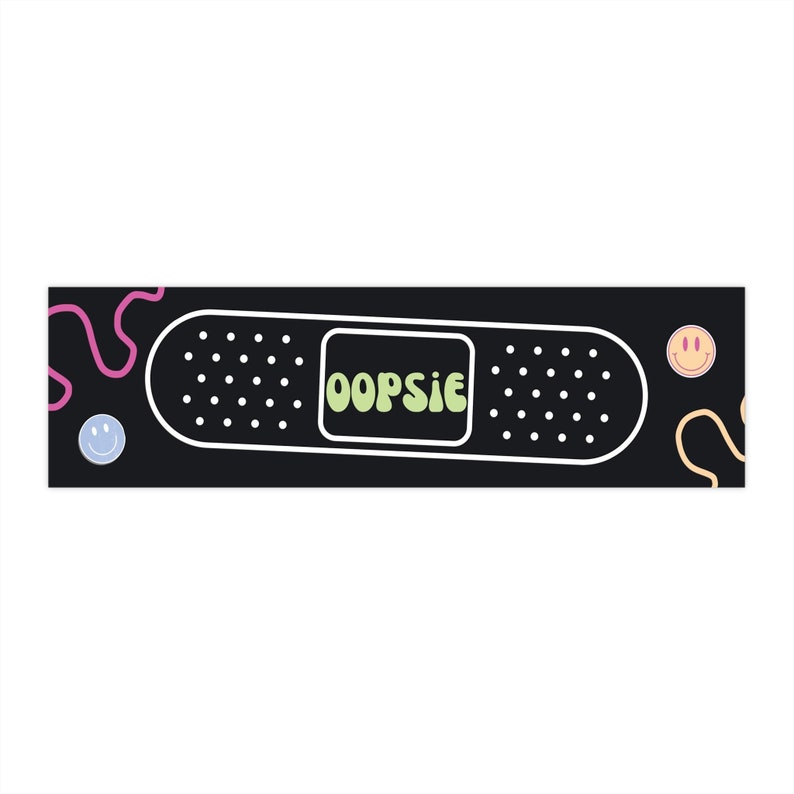 Oopsie Oops Bumper Sticker Bandaid - Etsy