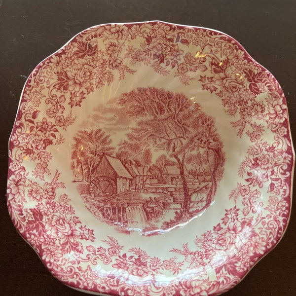 Red Transfer Ware - Etsy