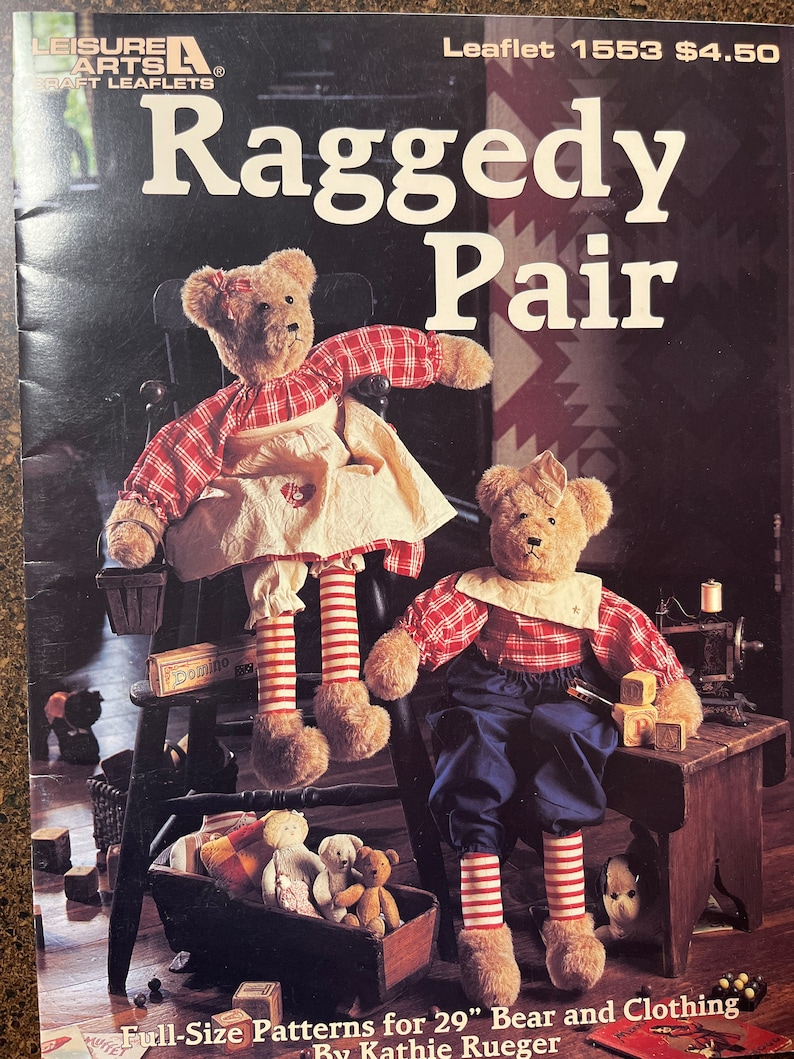 Vintage Raggedy Pair Leaflet 1553 Pattern Book - Etsy