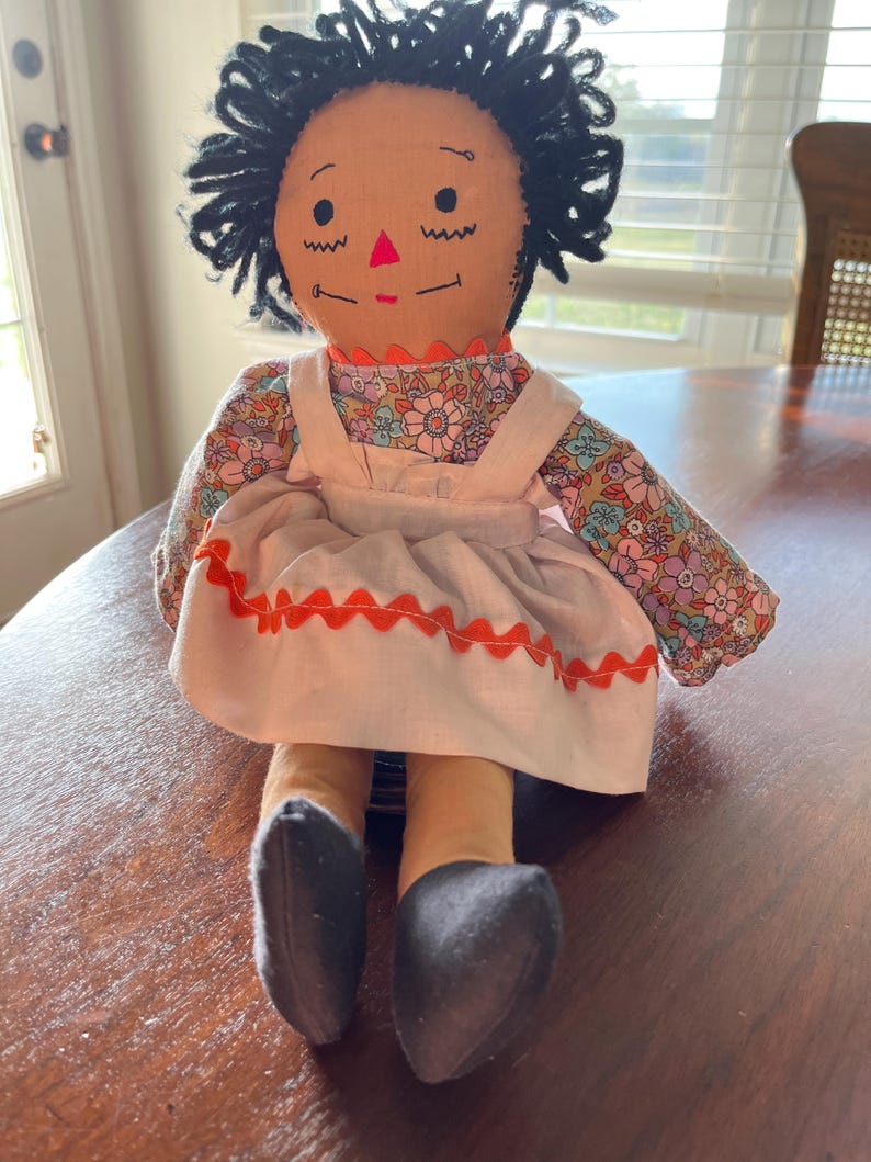 Vintage Brown Skin 15 Inch Raggedy Ann Doll - Etsy
