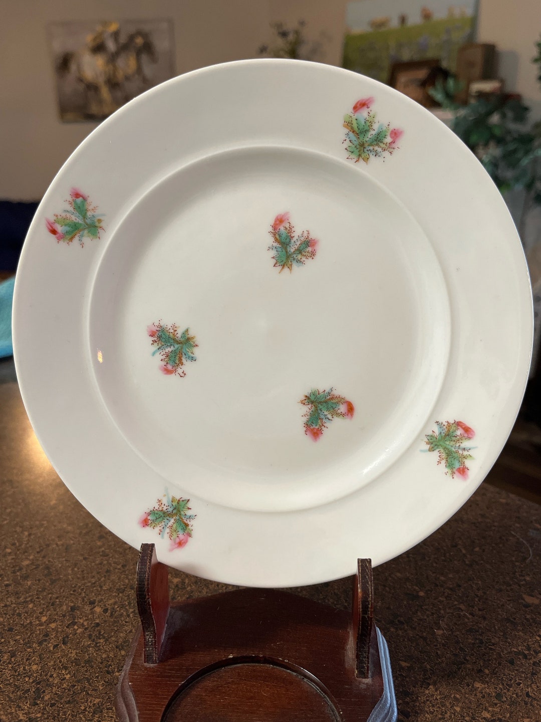 Set of 4 Charles Field Haviland Moss Roses Pattern Salad or Dessert ...