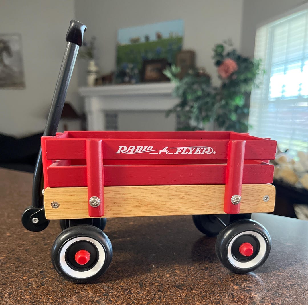 Vintage Radio Flyer Mini Red Wagon - Etsy
