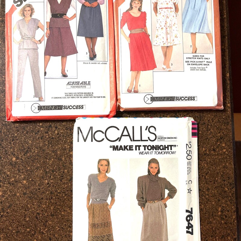1980 Clothing Patterns - Etsy