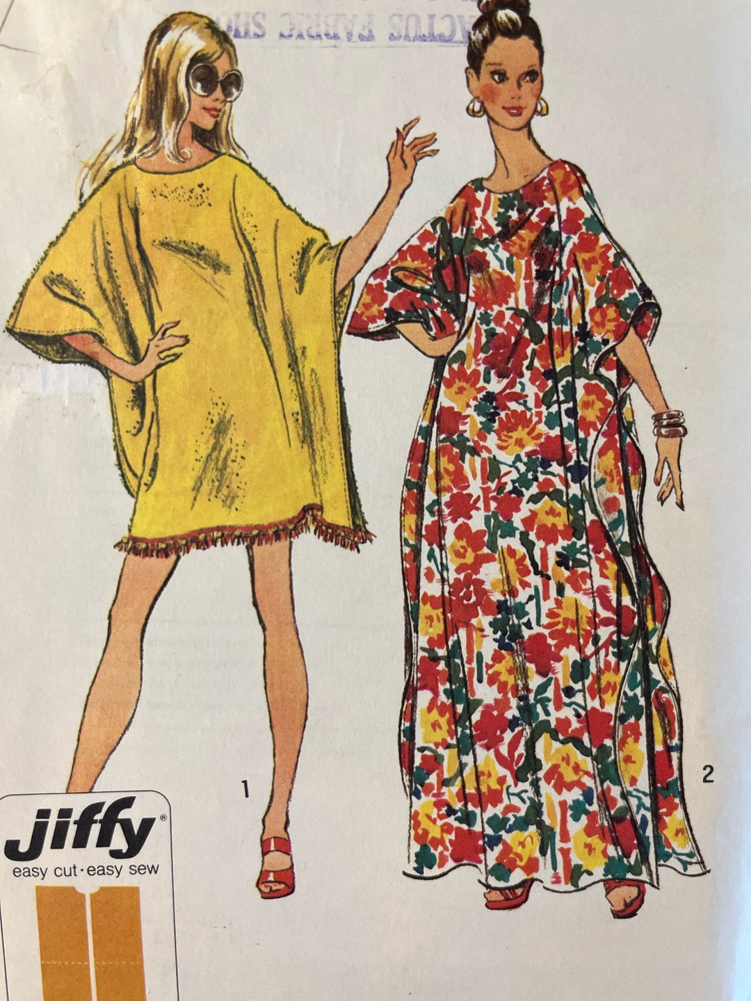 Vintage Simplicity Caftan Jiffy Pattern 5268 - Etsy