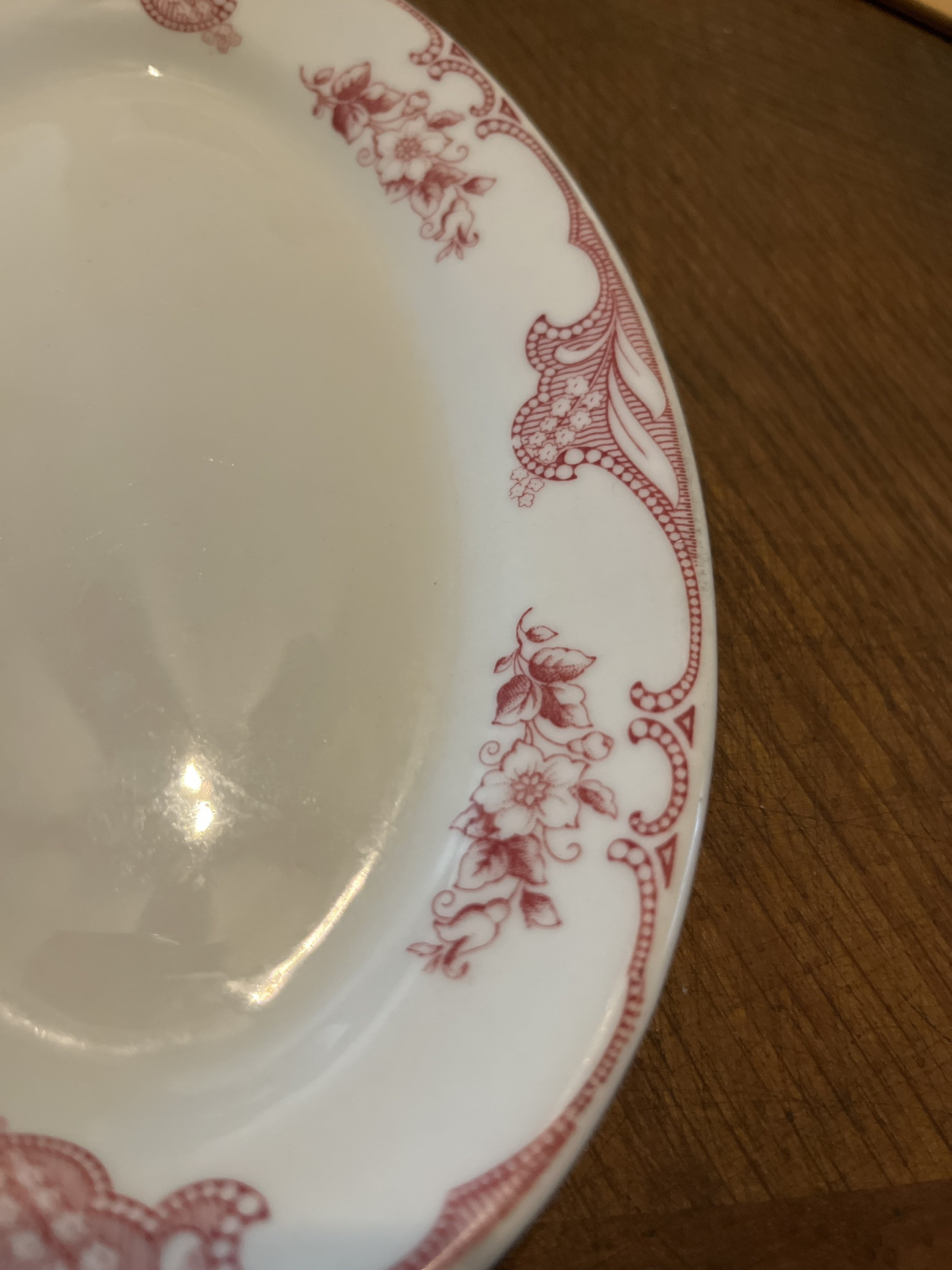 Red Shenango China Transfer Ware Small Serving Dish - Etsy