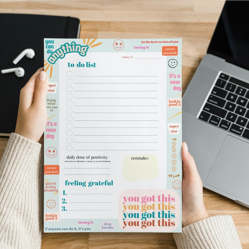 Cute Art Notepad - Etsy UK