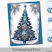 Steampunk Christmas Card, Printable Christmas Card, Holiday Greeting ...