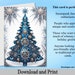 Steampunk Christmas Card, Printable Christmas Card, Holiday Greeting ...