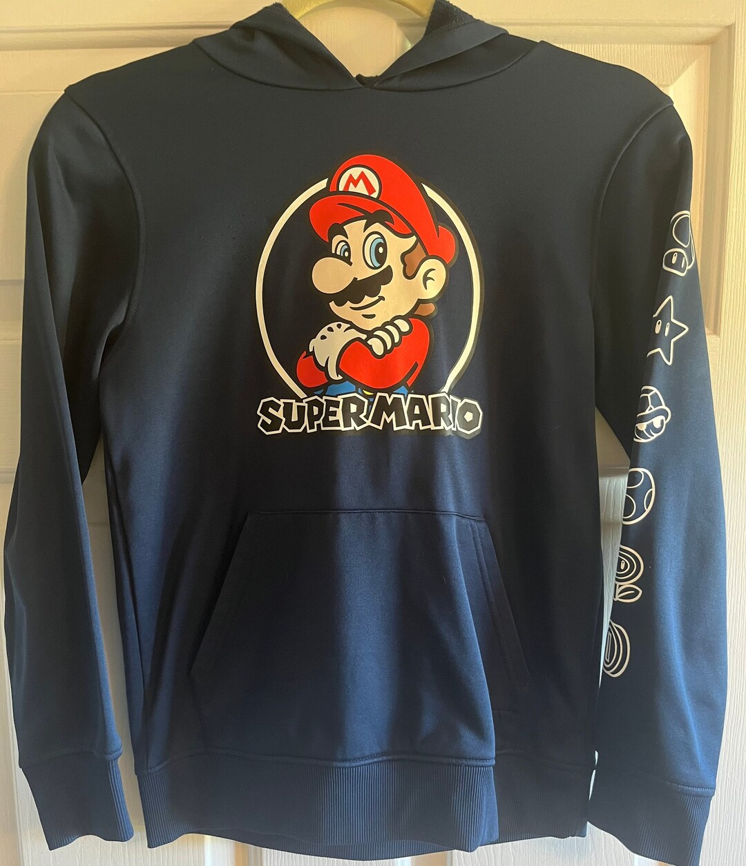 Super Mario Hoodie Boys Long Sleeve Size Medium - Etsy