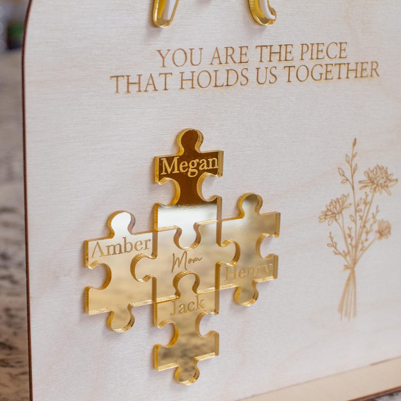 Mom Puzzle Sign Mother's Day Gift From Daughter - Etsy