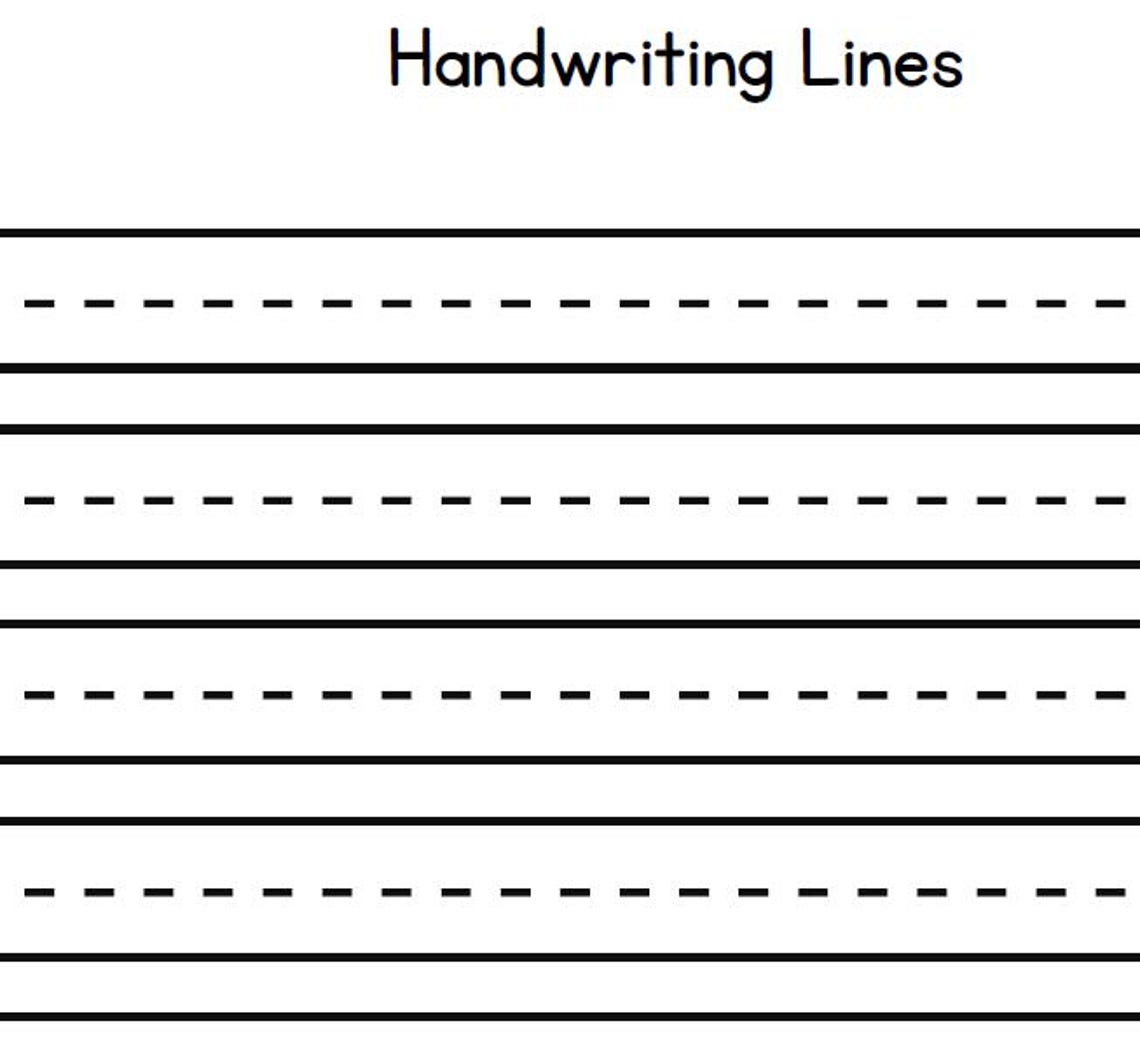 Handwriting Practice Paper: 100 Pages for Beginner Writers (digital ...