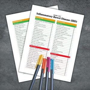 Inflammatory Bowel Disease, IBD Food List, Crohn's Disease, Ulcerative ...