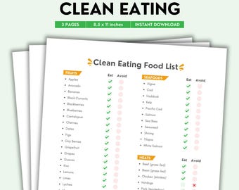 Clean Eating, Food List, Grocery List, Shopping List, Food Guide, List ...