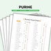 Purine Food Chart, High Purine Foods, Medium Purine Foods, Low Purine ...