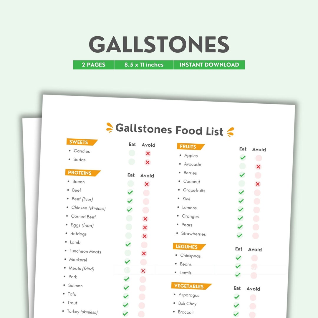 Gallstones, Food List, Food Chart, Gallstone Surgery, Gallstone Diet, Gallbladder Stones ...