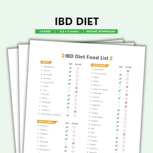 Inflammatory Bowel Disease, IBD Food List, Crohn's Disease, Ulcerative ...