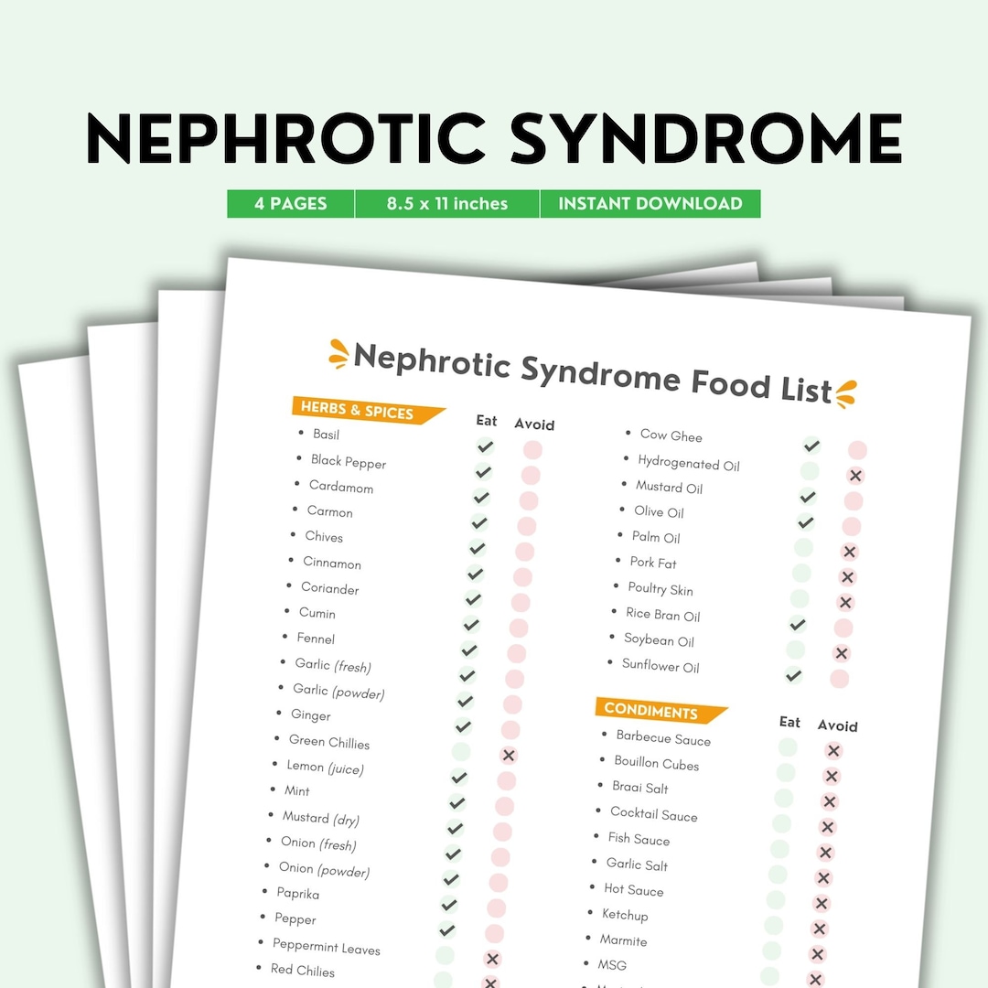 Nephrotic Syndrome, Food List, Kidney Friendly Foods, Nephrotic ...