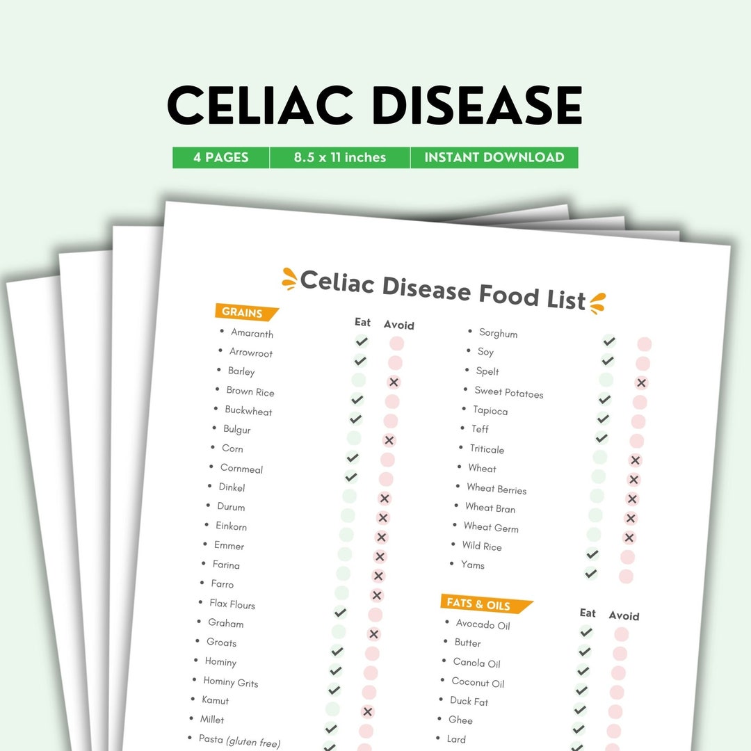 Celiac Disease, Food List, Gluten Free Foods, Shopping List, Food Guide ...